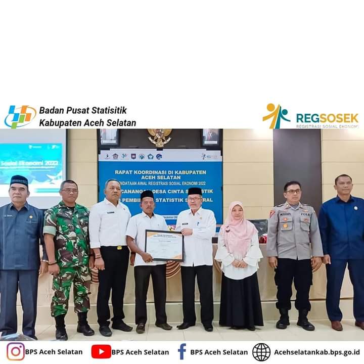 BPS Aceh Selatan Lakukan Rapat Koordinasi Registrasi Sosial Ekonomi - Daerah - THE JURNAL ...