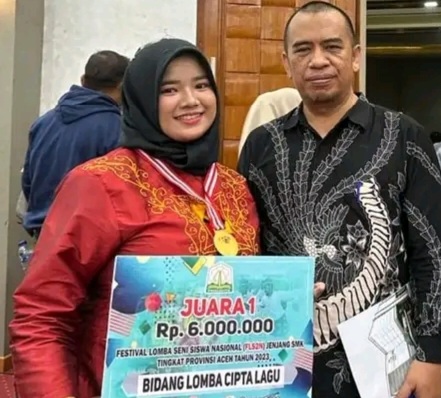 Alissia, Anak Yatim dari Simeulue Sabet Medali Emas di FLS2N Wakili Aceh ke Nasional - Daerah ...